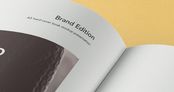 Isometric Top and Front View of a Perfect Book Mockup Psd - Mockup Hunt
