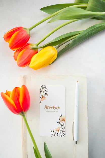 Beautiful Flower Concept Mock-Up Psd - Mockup Hunt