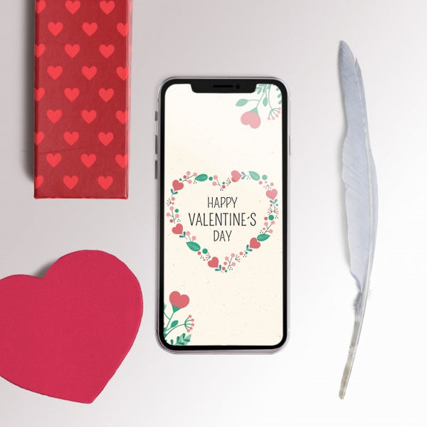 Editable Scene Creator Mockup With Valentines Day Concept Psd - Mockup Hunt