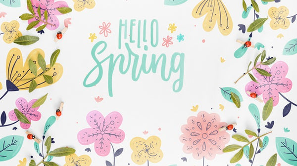 Flat Lay Spring Mockup With Copyspace Psd - Mockup Hunt
