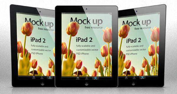 Ipad 2 Psd Vector Mockup Template - Mockup Hunt