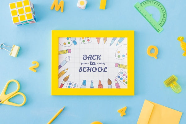 Mockup With Back To School Concept Psd - Mockup Hunt