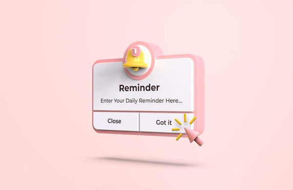 Pink Reminder Interface In 3D Design Mockup Psd - Mockup Hunt