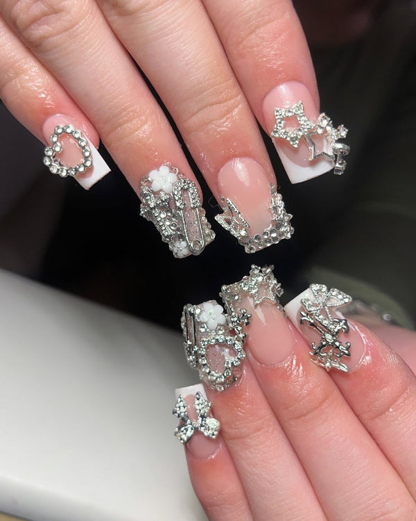 20 Fancy Bling Nail Designs You’ll Obsess Over - Mockup Hunt