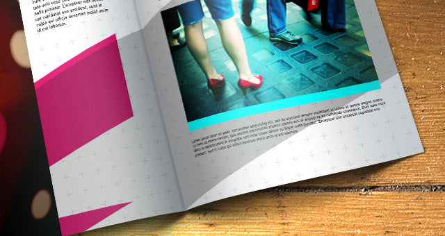 Bi-Fold Brochure Mockup Magazine Template - Mockup Hunt