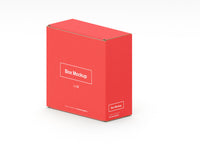 7 Square Box Mockups - Mockup Hunt