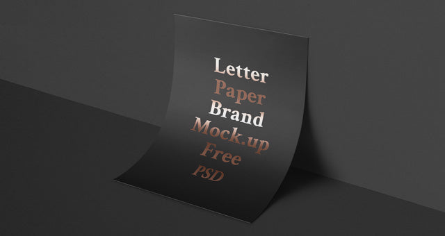Folded Psd A4 Paper Mockup in Corner - Mockup Hunt
