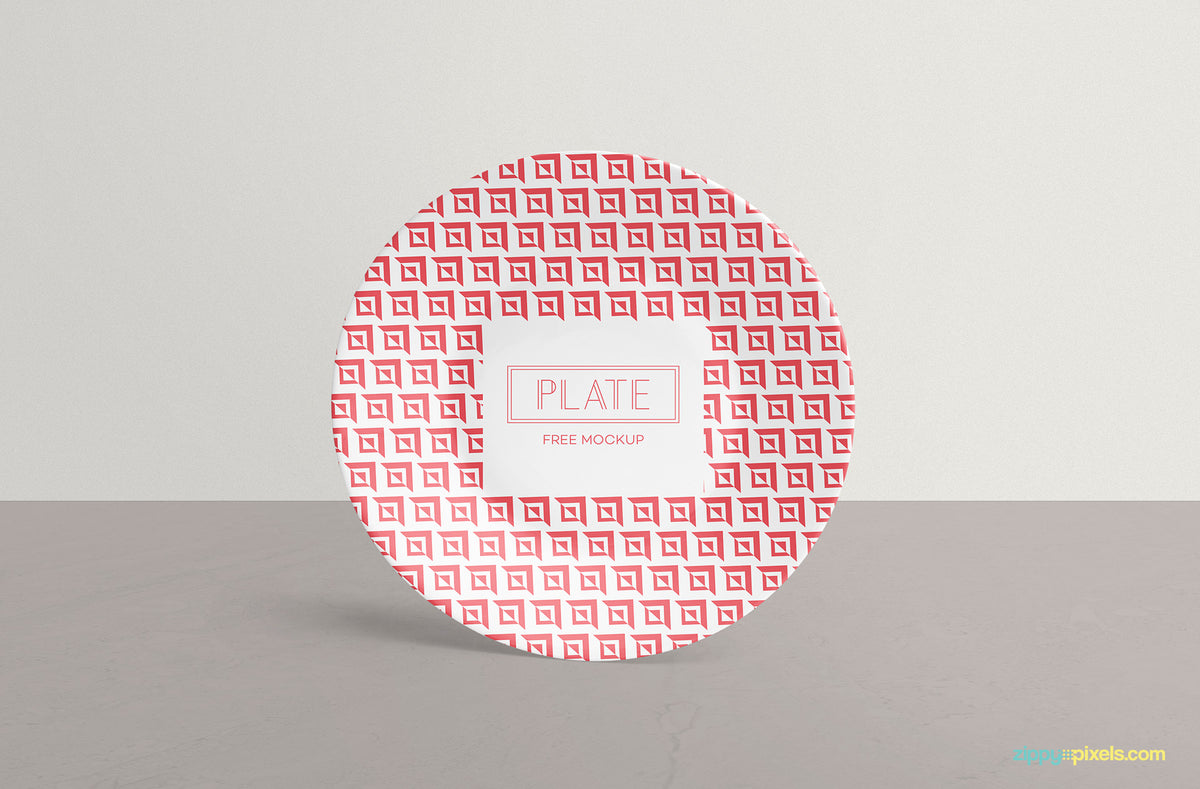 Ceramic Plate Mockup - Mockup Hunt