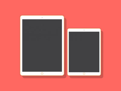 Flat 2D Apple iPad Pro Mockup - Mockup Hunt