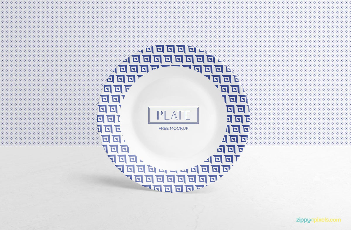 Ceramic Plate Mockup - Mockup Hunt