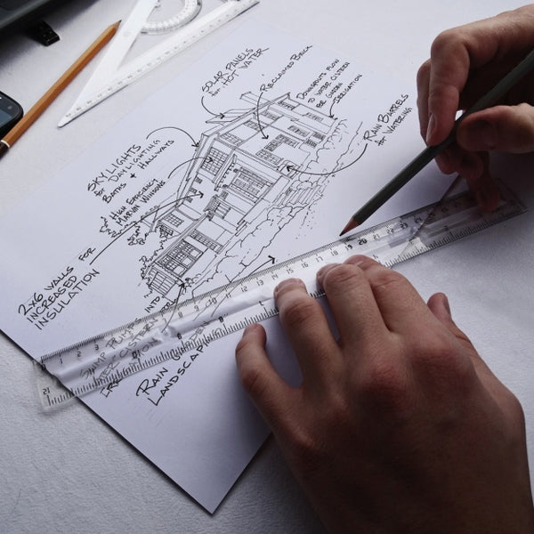 Blueprint Realistic Presentation Psd - Mockup Hunt