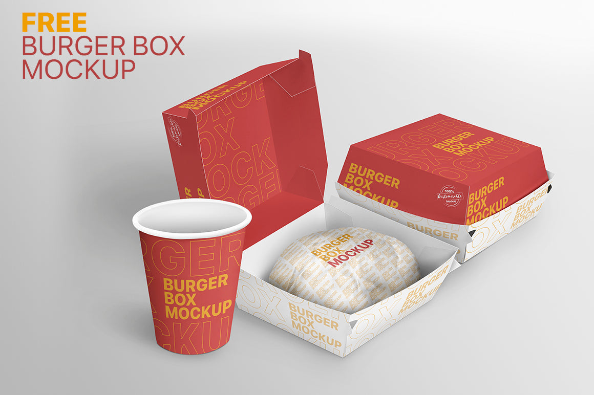 Burger Box Mockup - Mockup Hunt