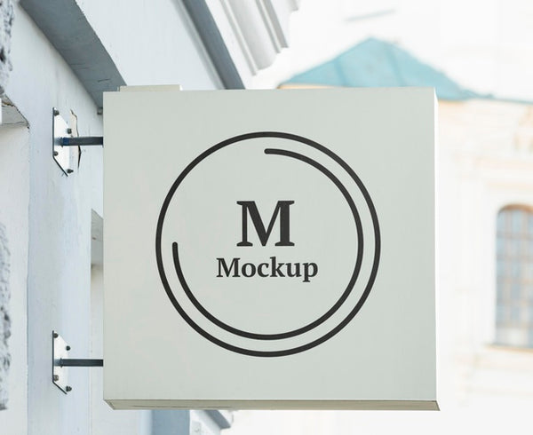Business Company Sign Mock-Up Composition Psd - Mockup Hunt