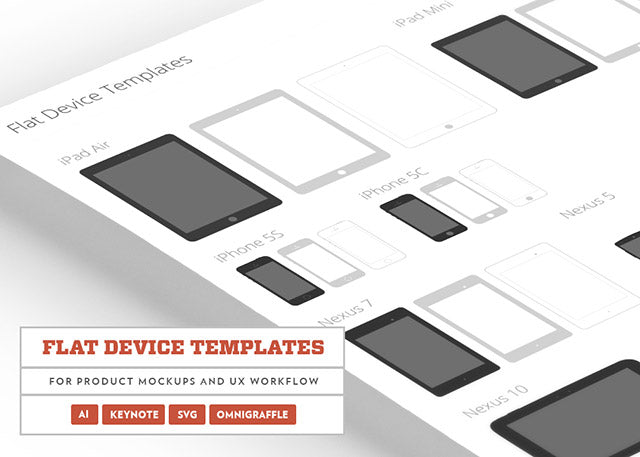 Flat Devices Templates Psd - Mockup Hunt