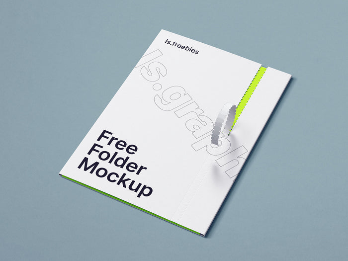 Open and Closed Folder Mockup Includes Cover Page - Mockup Hunt