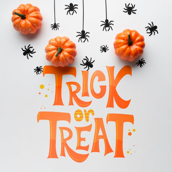 Halloween Day With Trick Or Treat Message Psd - Mockup Hunt