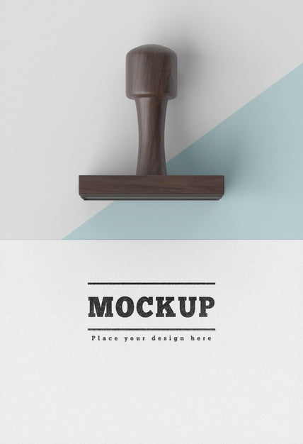Hand Stamp With Handle Mock-Up Psd - Mockup Hunt