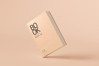 Hard Cover Large Book Mockup Scene Psd - Mockup Hunt