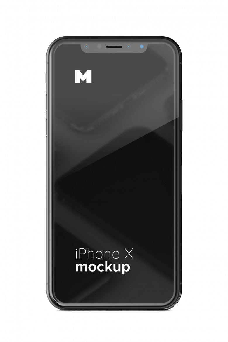 iPhone X Screen Front View (Mockup) - Mockup Hunt