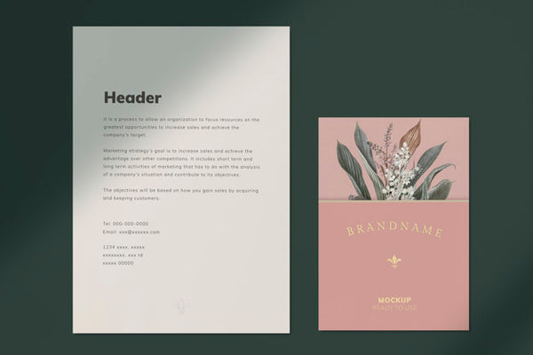 Letter Template Psd - Mockup Hunt