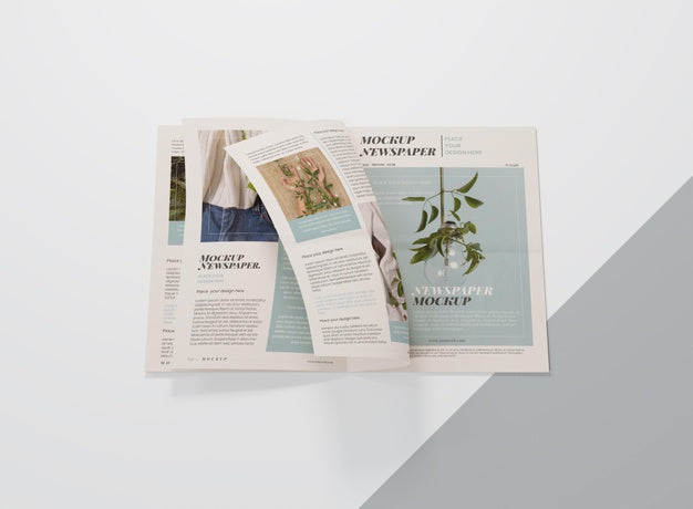 Horizontal Newspaper Ad Mockup Psd - Mockup Hunt