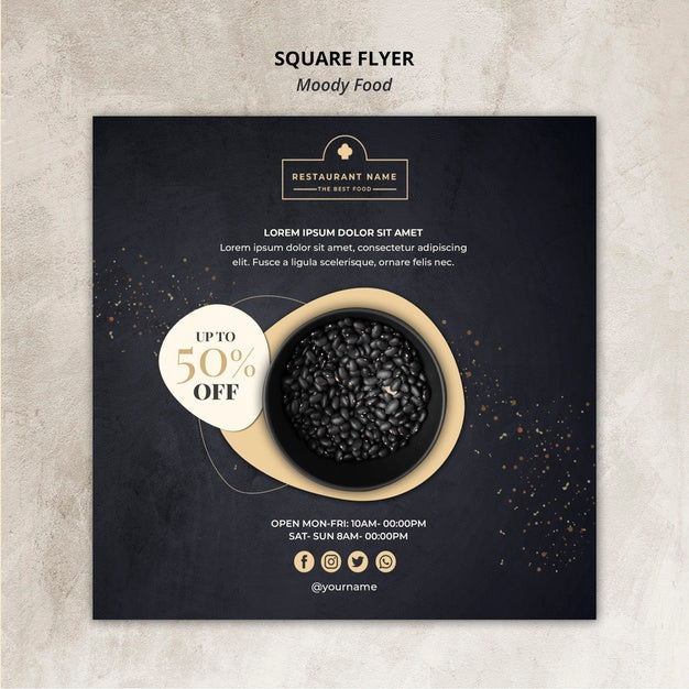Free Food Mockups | Free Psd Mockup Templates Tagged "flyer" - Mockup Hunt