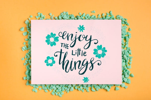 Motivational Message Inside Frame Psd - Mockup Hunt