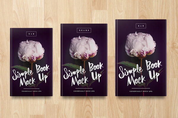 Multiple Sized Hardcover Book Psd Mockup - Mockup Hunt
