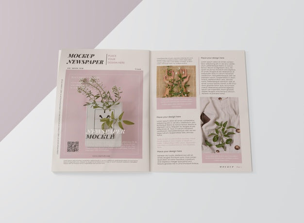 Horizontal Newspaper Ad Mockup Psd - Mockup Hunt