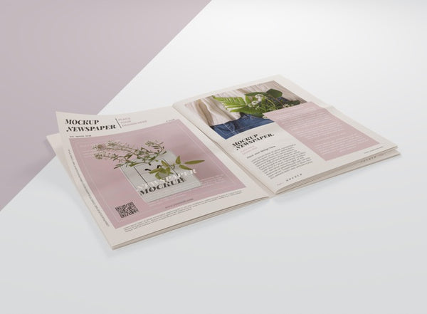 Horizontal Newspaper Ad Mockup Psd - Mockup Hunt