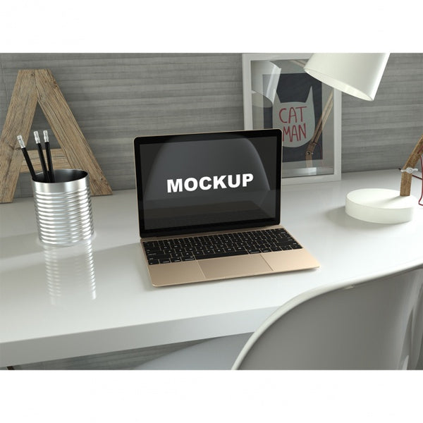 Realistic Laptop Presentation Psd - Mockup Hunt