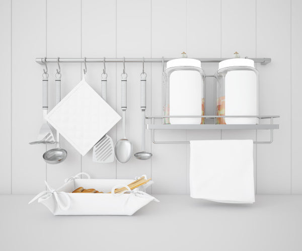Realistic Utensils Kitchen Mockup Psd - Mockup Hunt