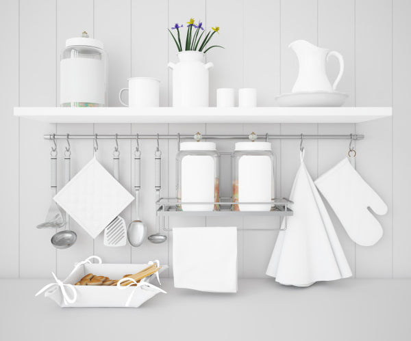 Realistic Utensils Kitchen Mockup Psd - Mockup Hunt