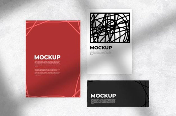 Set Of Paper Sheets Mockup Psd - Mockup Hunt