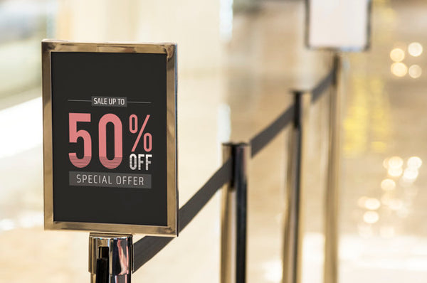 Shop Discount Signage Psd - Mockup Hunt