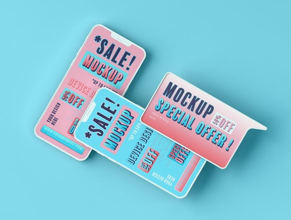 Smartphone Sale Mock-Up Psd - Mockup Hunt