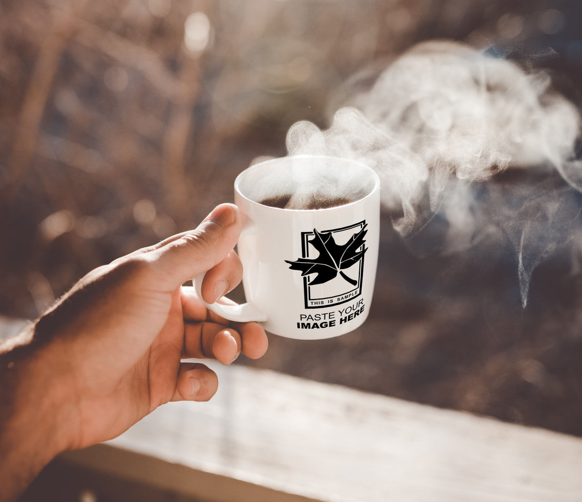 Smoky Coffee Mug Product Mockup - Mockup Hunt