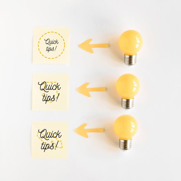 Sticky Notes Mockup With Tips Concept Psd - Mockup Hunt