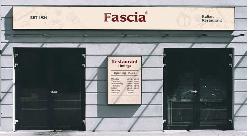 Storefront Shop Fascia With Poster Mockup Psd - Mockup Hunt