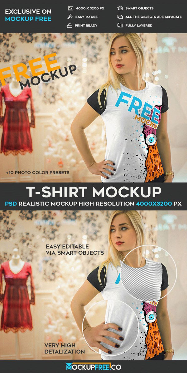 T-Shirt – Psd Mockup - Mockup Hunt