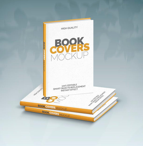 Three Book Covers Mockup Psd - Mockup Hunt