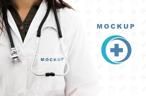 Top View Medical Concept With Mock-Up Psd - Mockup Hunt