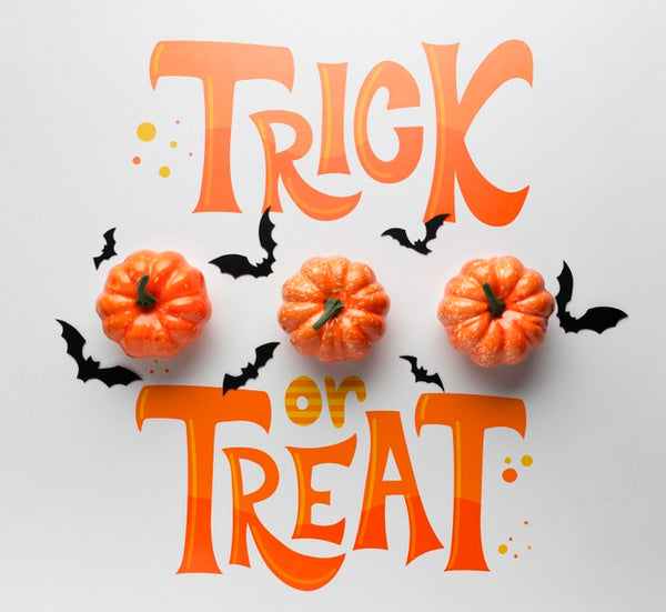 Trick Or Treat Message For Halloween Day Psd - Mockup Hunt