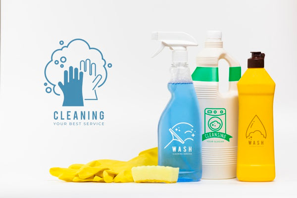 Various House Cleaning Products Mock-Up Psd - Mockup Hunt