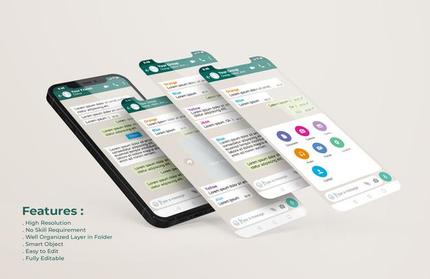 Free Mobile Mockups | Free Psd Mockup Templates Tagged "whatsapp ...