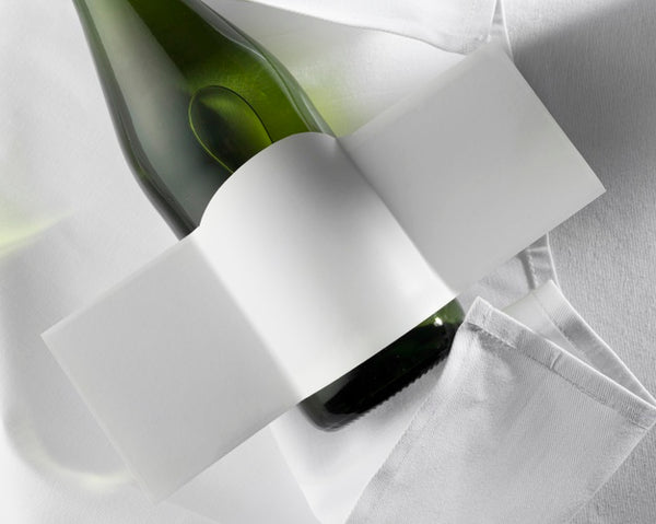 Wine Bottle Label Mock Up Flat Lay Psd - Mockup Hunt